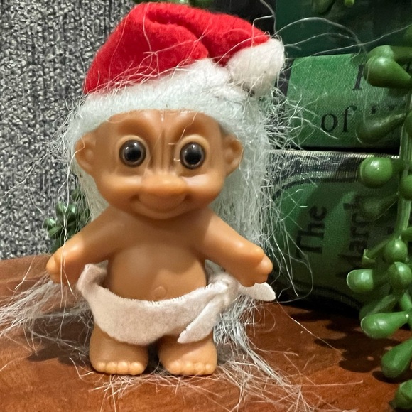Russ | Toys | Vintage Russ Baby Troll Santa Doll 3 Toy Figure Holiday ...